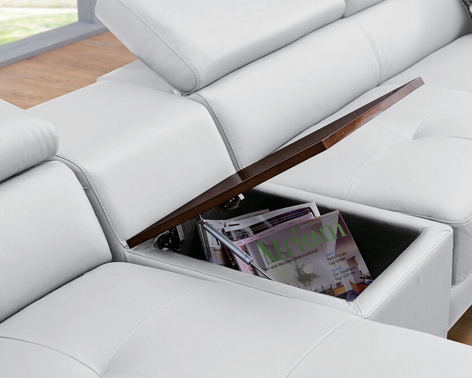 Buy Icon Large Leather Corner Sofa Online in London, UK | Denelli Italia