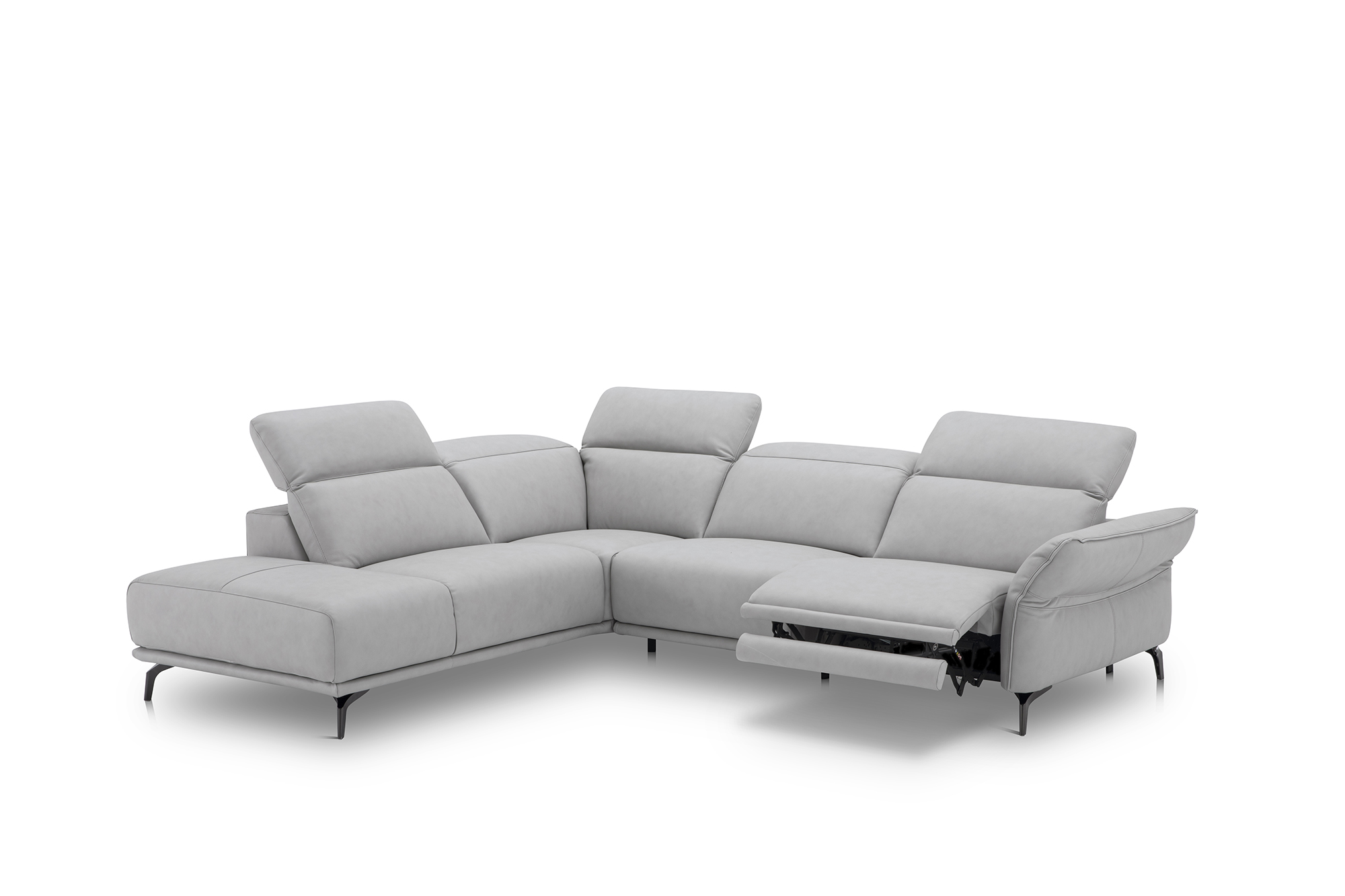 Buy Milano Dual Power Recliner Leather Corner Sofa Online in London, UK | Denelli Italia