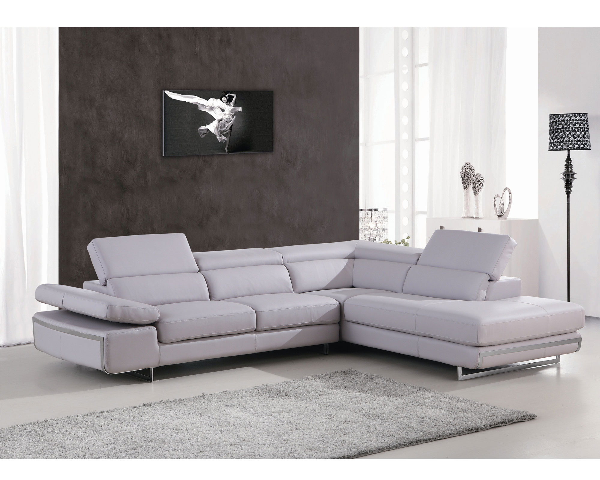 Buy Sprint Leather Corner Sofa Online in London, UK | Denelli Italia