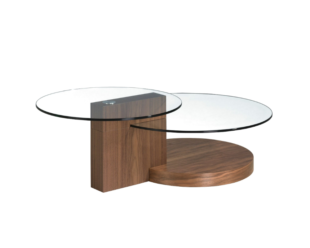 Buy Boka Walnut Round Coffee Table Online in London, UK | Denelli Italia