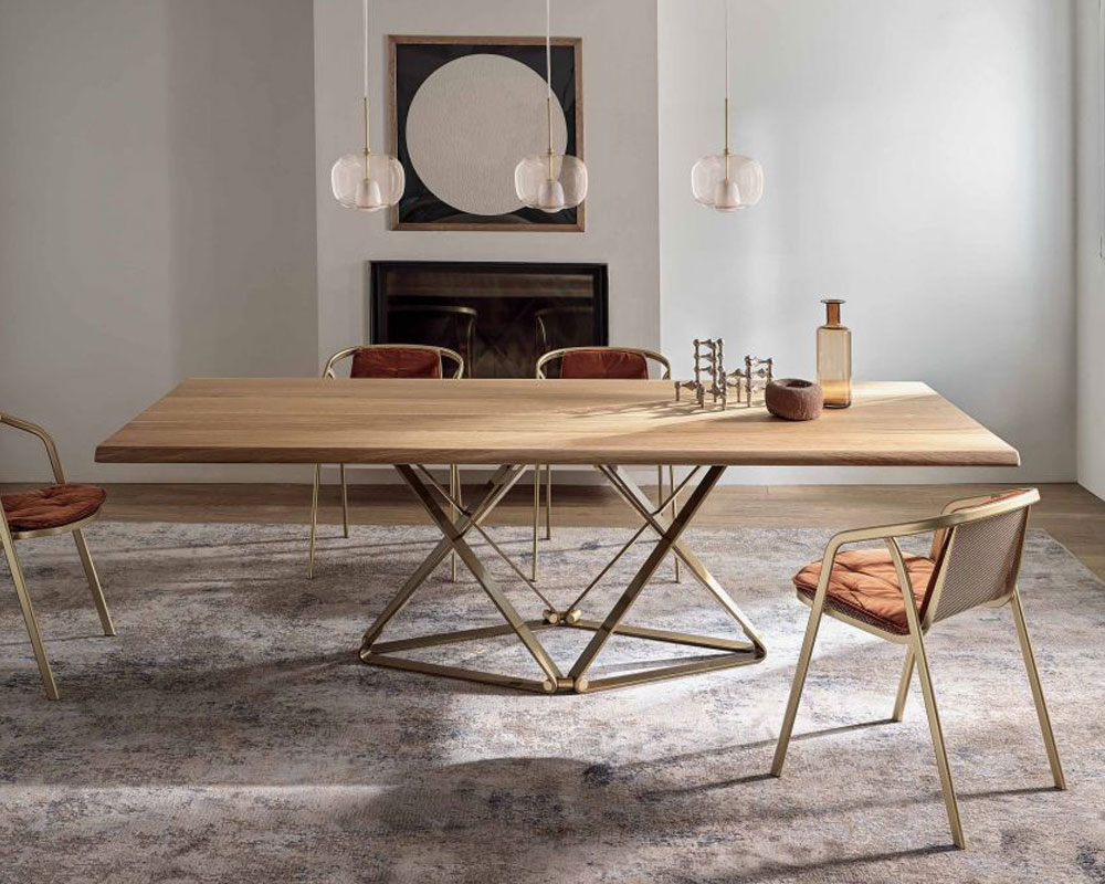Buy Delta Wood Dining Table Online in London, UK | Denelli Italia