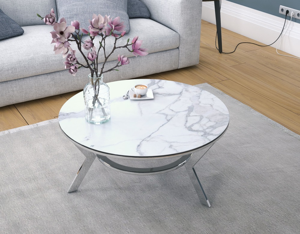 Buy Ellipse Round Coffee Table Online in London, UK | Denelli Italia