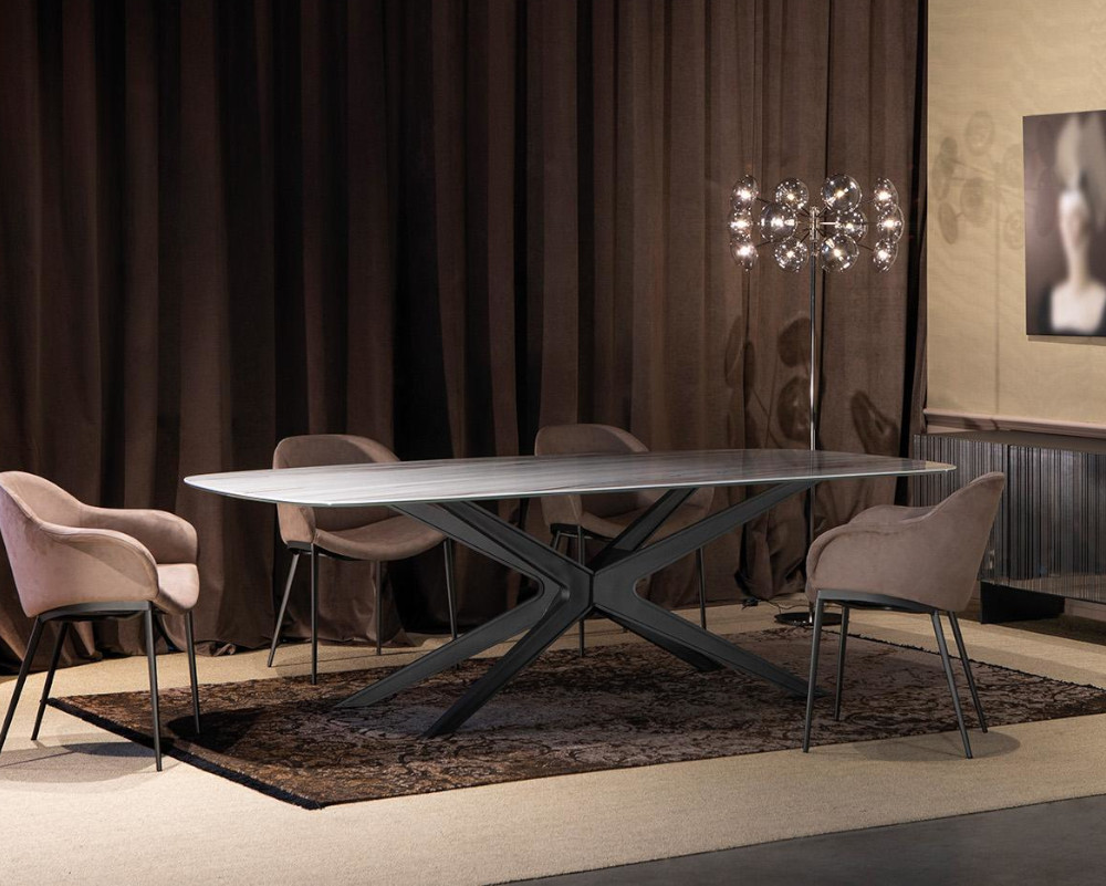 Buy Web Dining Table Ceramic Top Online in London, UK | Denelli Italia
